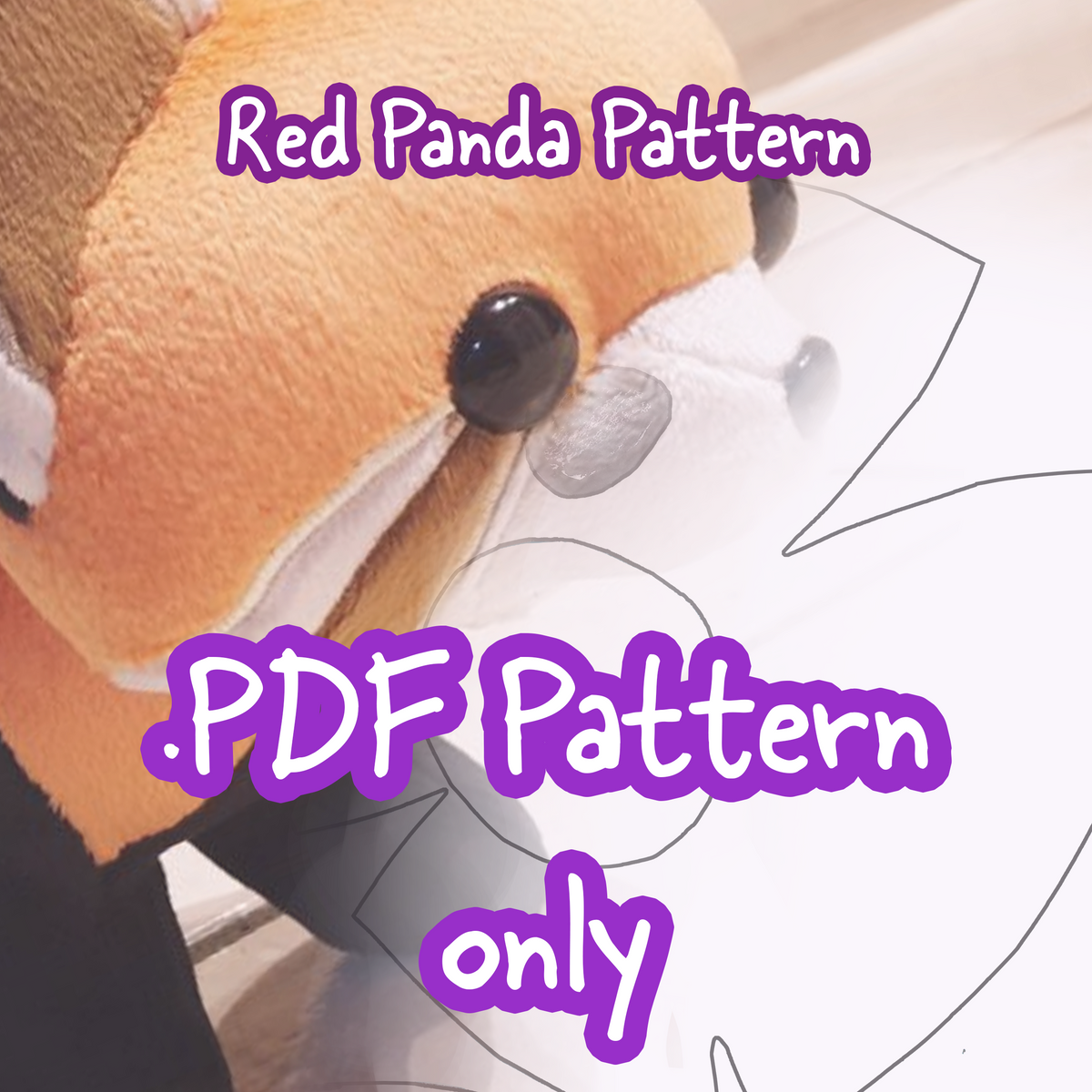 PDF Pattern - Red Panda – Mega's Arts